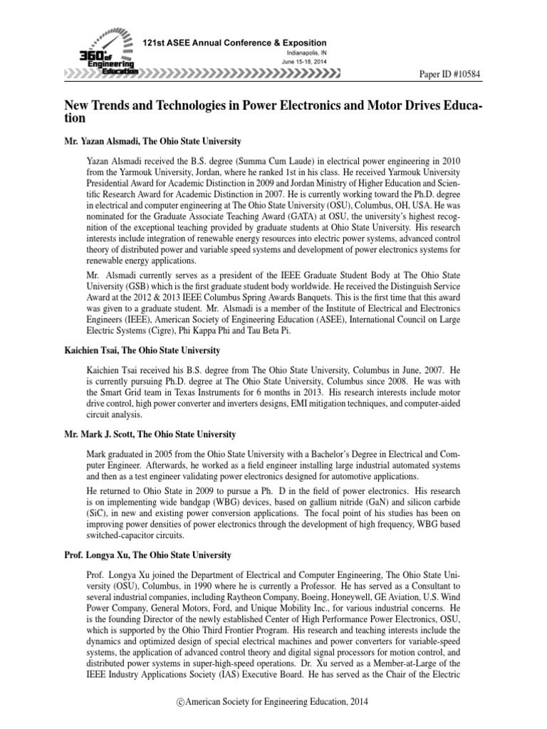 ASEE Final Paper Yazan Alsmadi | PDF | Power Inverter | Laboratories