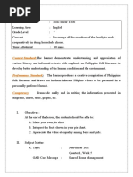 Sample Lesson Plan For Cot With Annotation | PDF | Lesson Plan | Literacy
