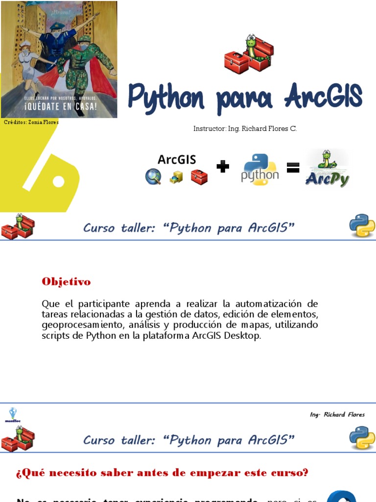Python para ArcGIS - Curso Gratis | PDF | Python (lenguaje de ...
