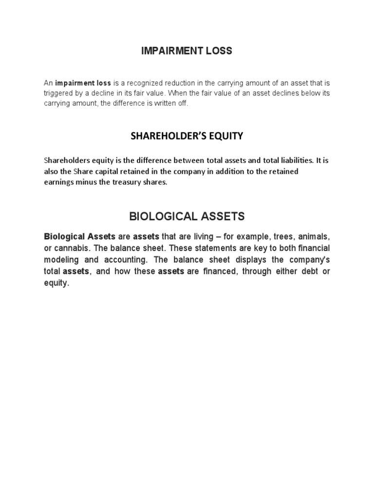 Impairment Loss | PDF