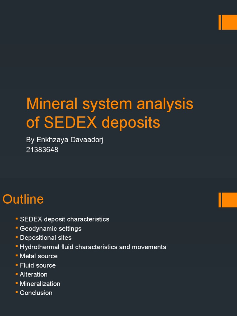 SEDEX Mineral System | PDF | Sedimentary Rock | Rift