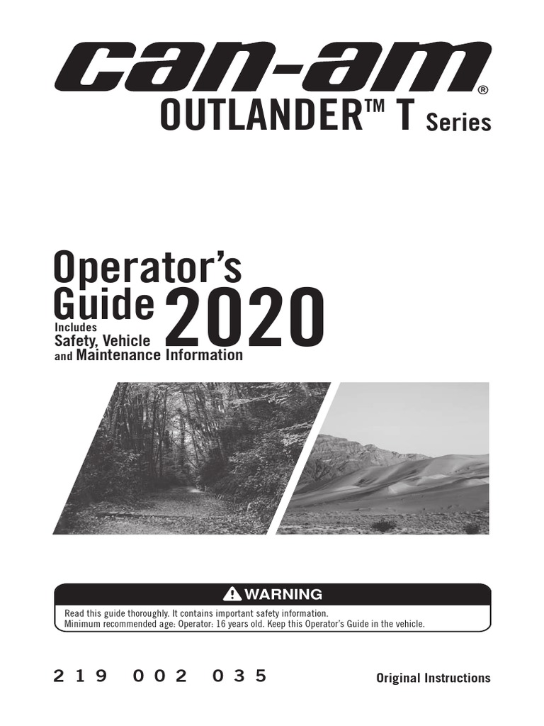 Can Am Atv User Manual | PDF | Vehicles | Manufactured Goods