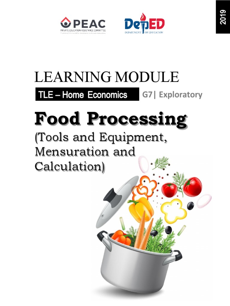 Learning Module: Food Processing | PDF | Fair Use | Learning