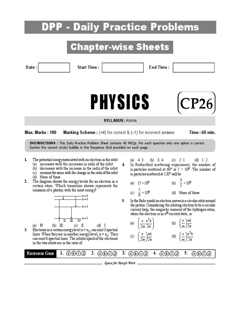 DAY 9 - Modern Physics 2 | PDF | Atoms | Radiation