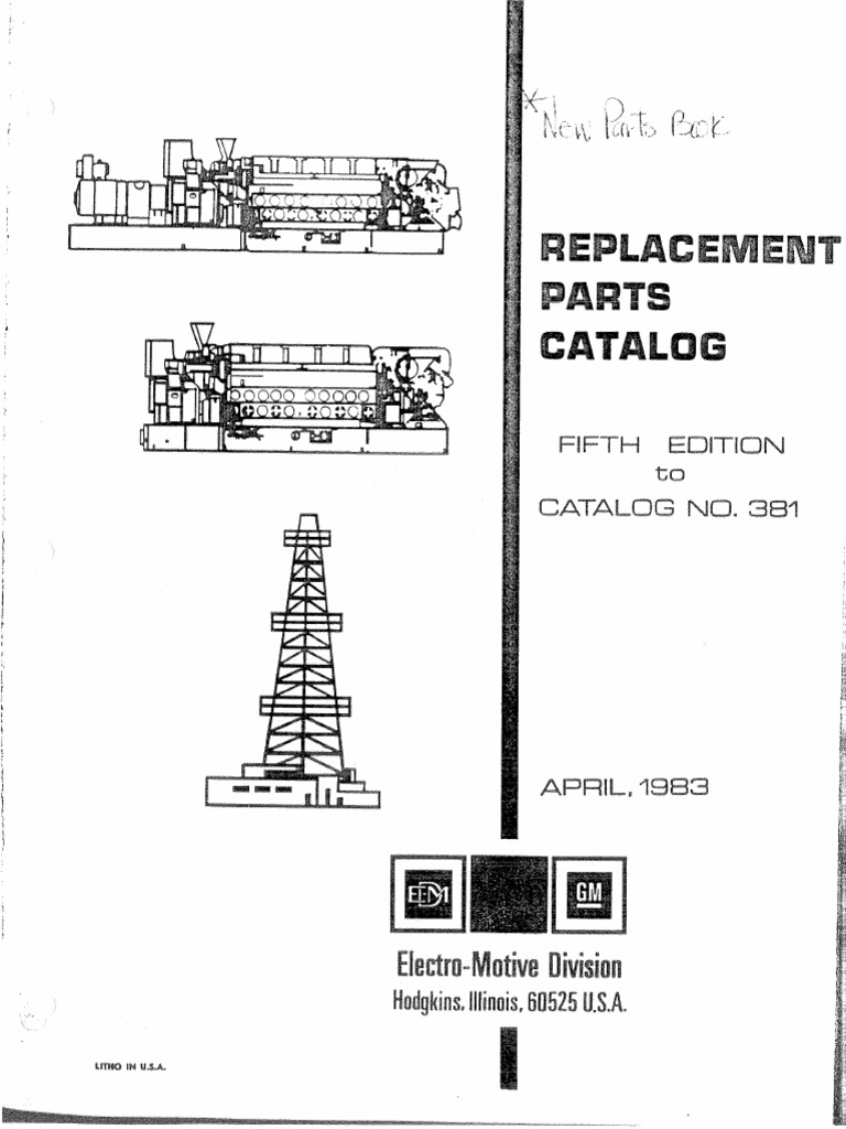 EMD D79 Motor-Gen Parts 1983 | PDF