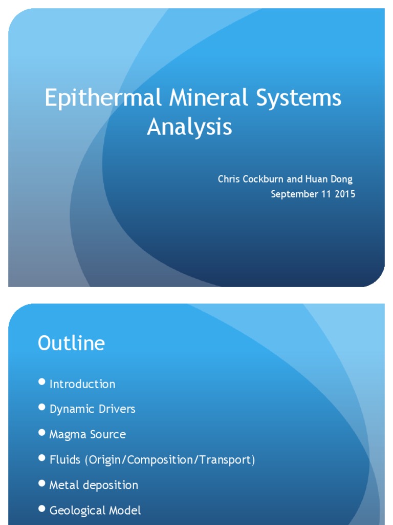 Epithermal Au-Ag Mineral System | PDF | Magma | Tectonics