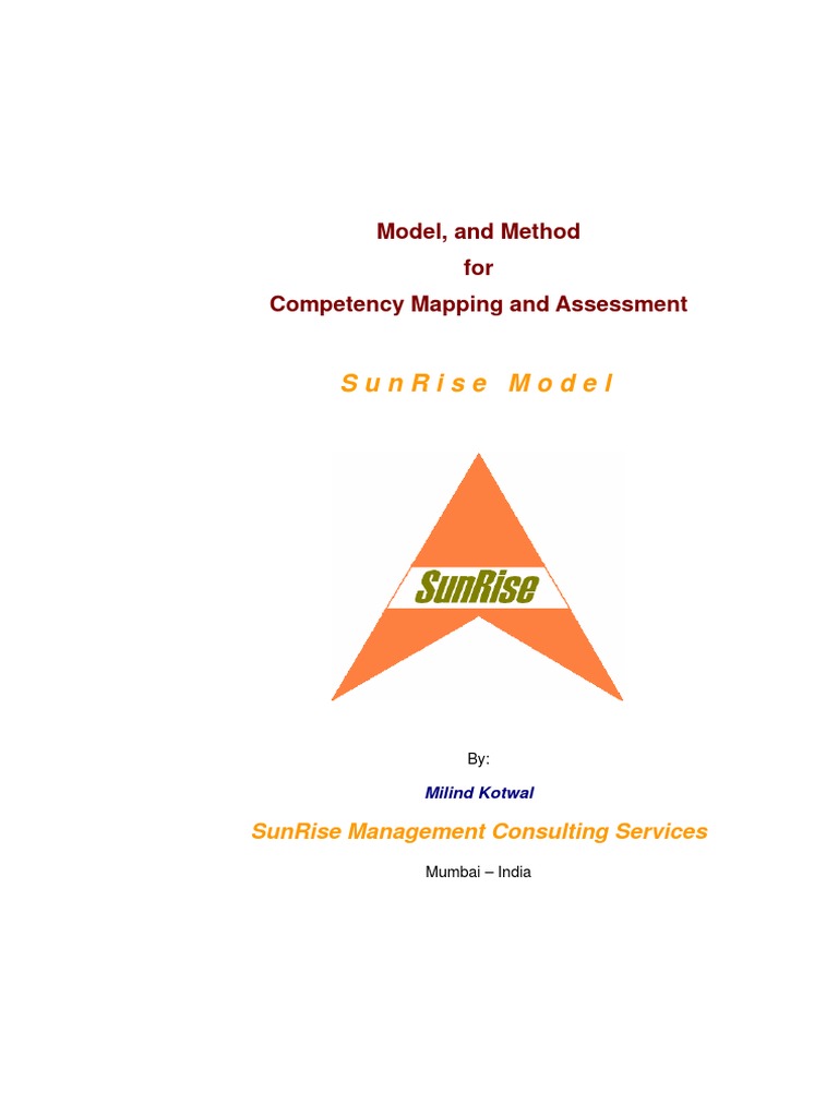 Sunrise Model: Model, and Method For Competency Mapping and Assessment ...