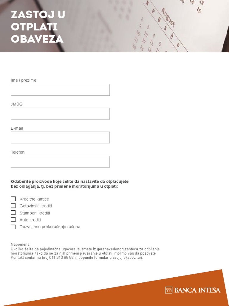 Obrazac Za Fizicka Lica I RPG | PDF