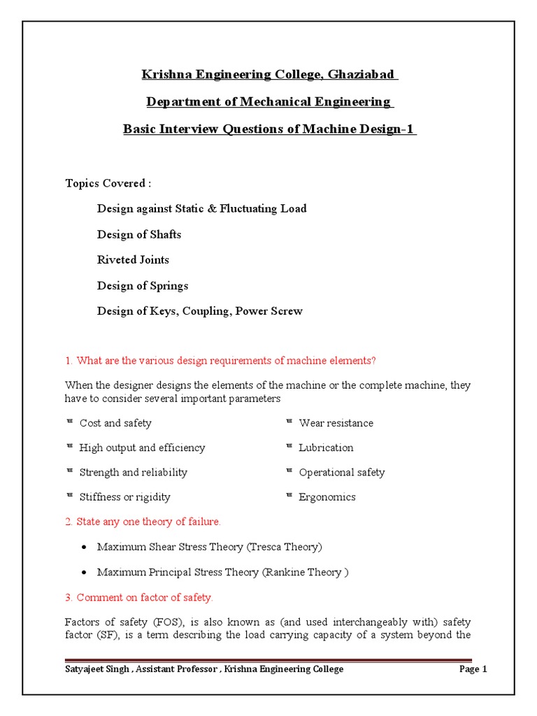 Krishna Engineering College, Ghaziabad Department of Mechanical ...