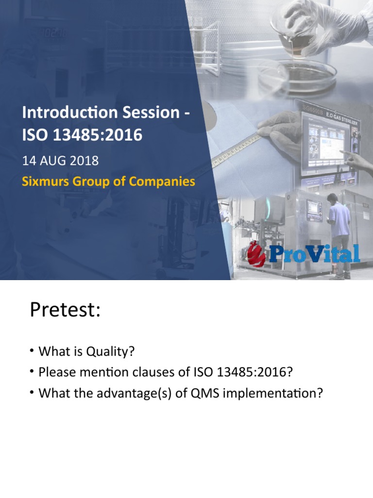 ISO 13485:2016 Overview and Implementation | PDF | Quality Management ...