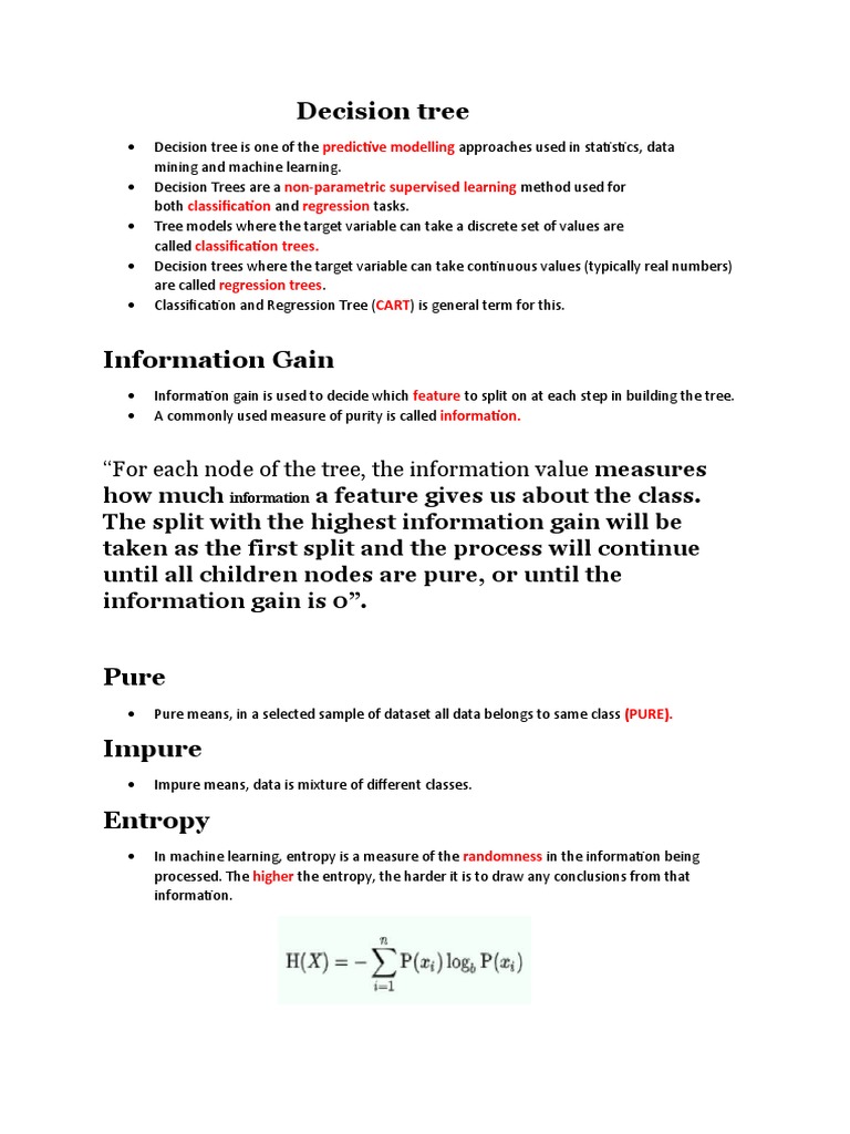 Decision Tree | PDF | Statistical Theory | Data Analysis