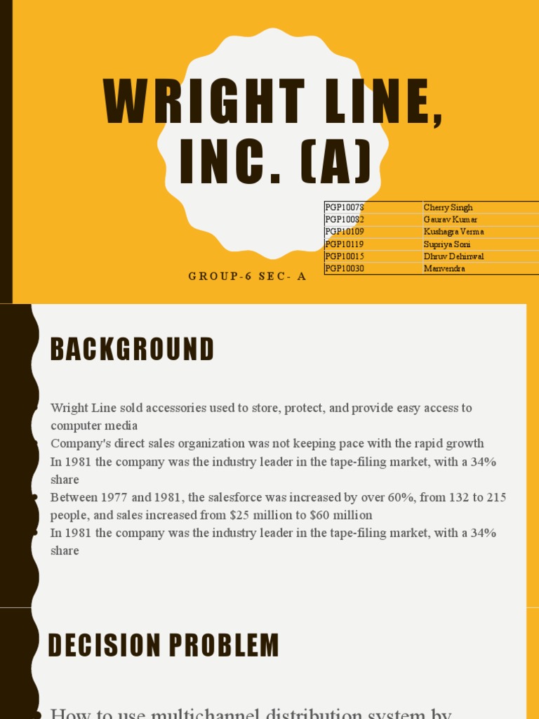 Group6 SecA WL | PDF | Sales | Business