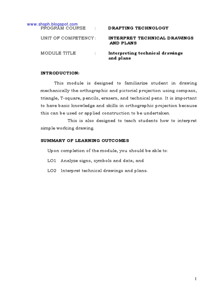 Drafting Module 2 PDF | PDF | Area | Technical Drawing