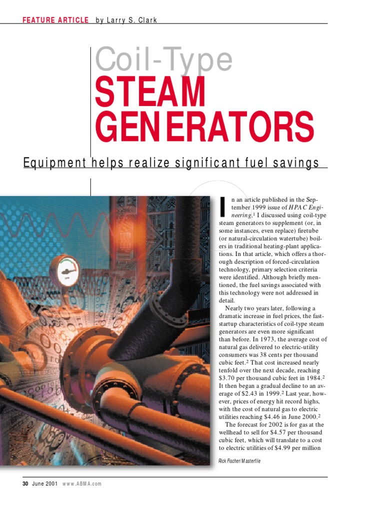 Coil Type Steam Generator PDF | PDF | Boiler | Steam