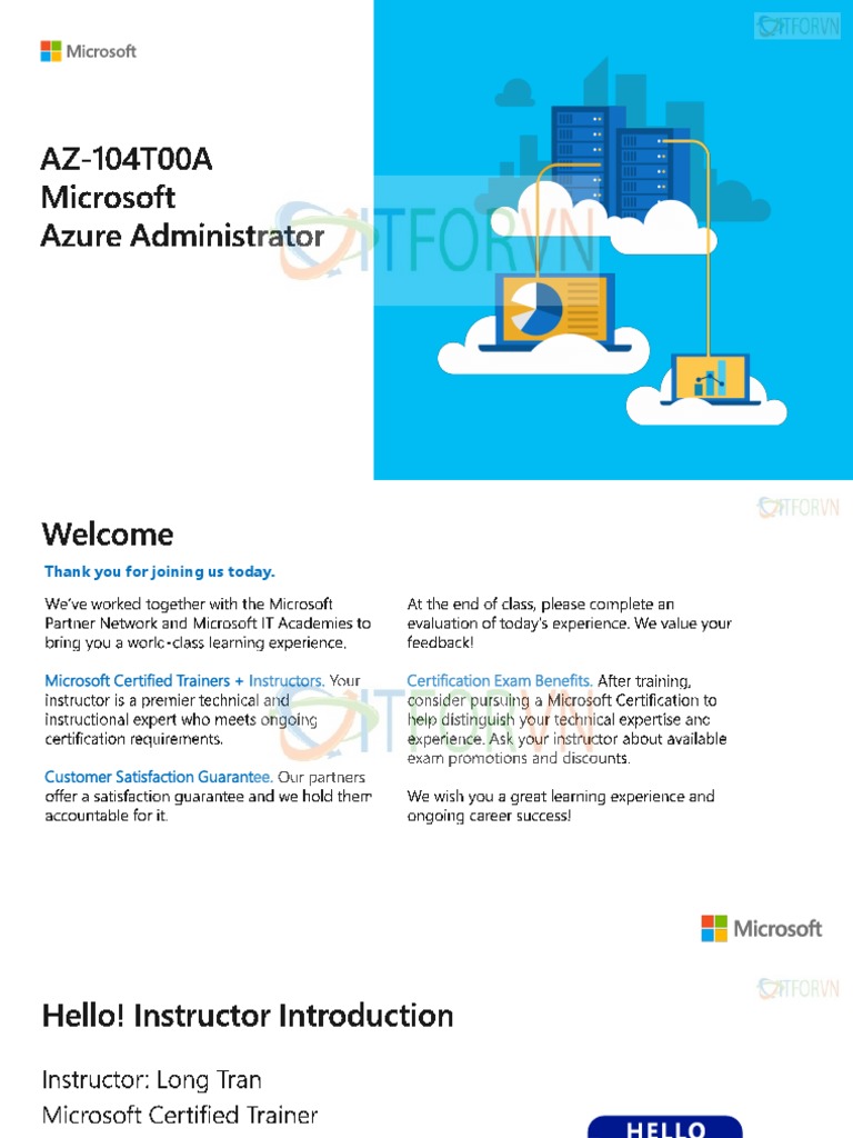 AZ 104T00A ENU PowerPoint - 00 PDF | PDF