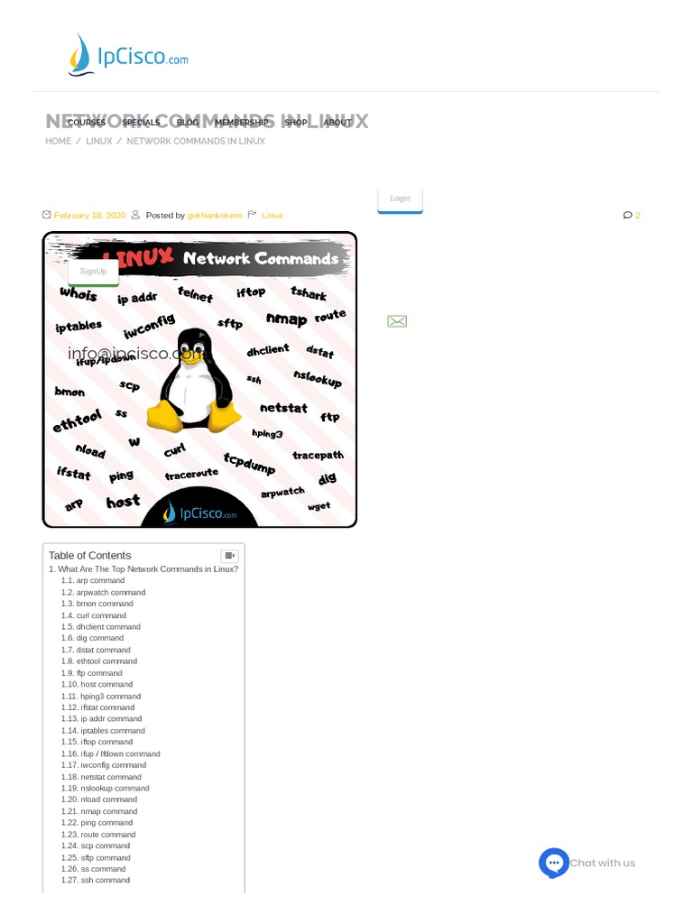 Top 35 Network Commands in Linux - Arp - Route - Ip - Netstat - Dig ...