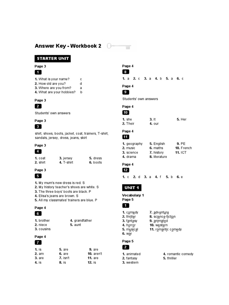 Answer Key - Motivate! 2 Workbook | PDF | Macbeth
