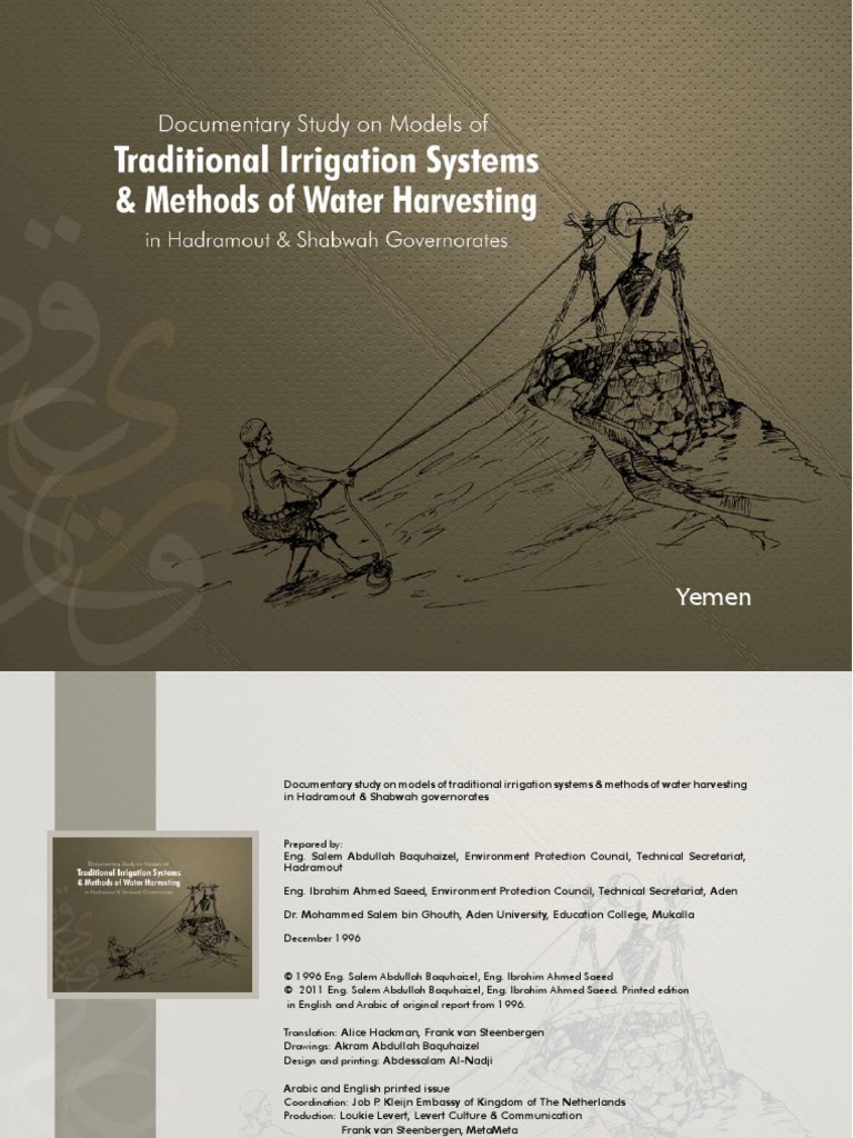 Traditional Irrigation Systems Water Harvesting | PDF | Sediment | Sinkhole
