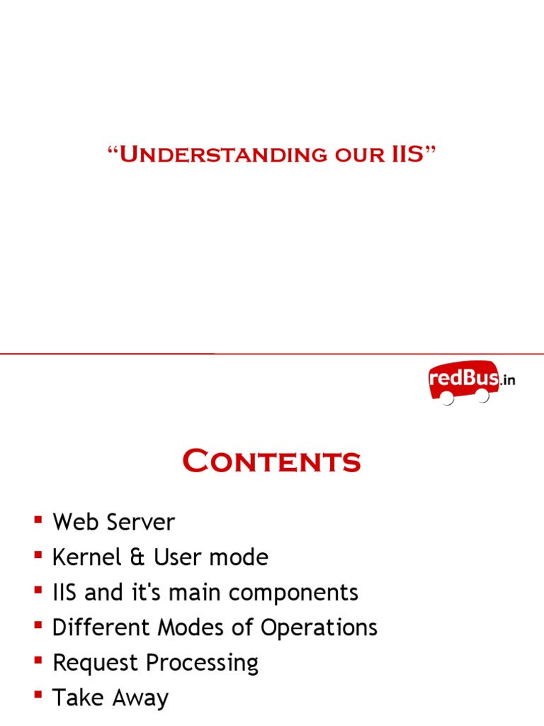 Understanding IIS Web Server Architecture | PDF | Internet Information ...