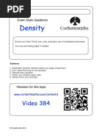 Density Exam Style Questions Guide | PDF | Density | Euclidean Geometry