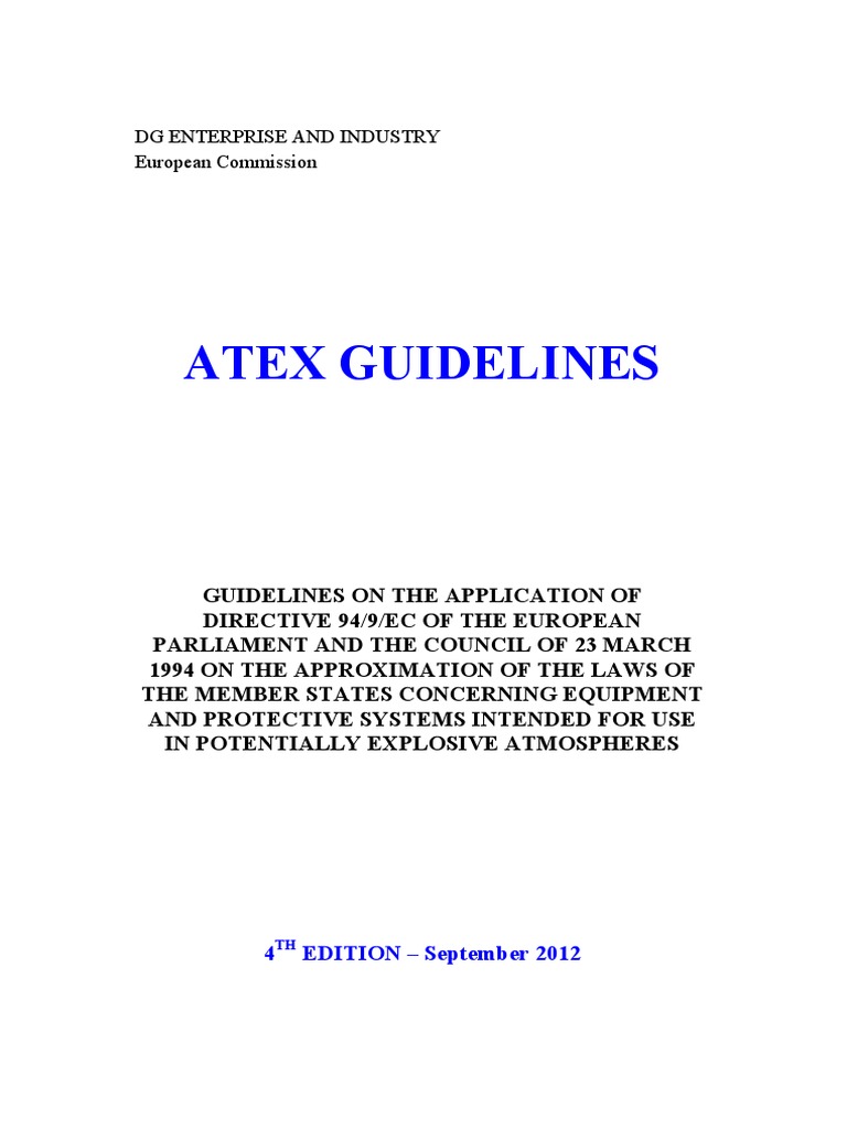 Atex-Guidelines en PDF | PDF