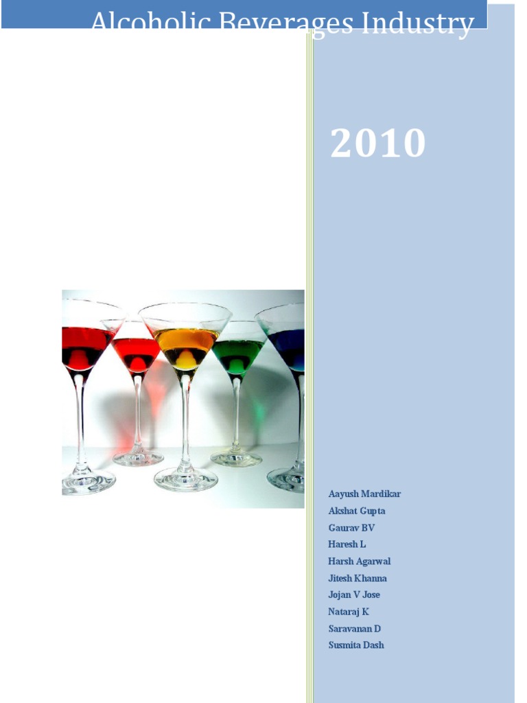 Alcoholic Beverages Industry Report | PDF | Gin | Vodka