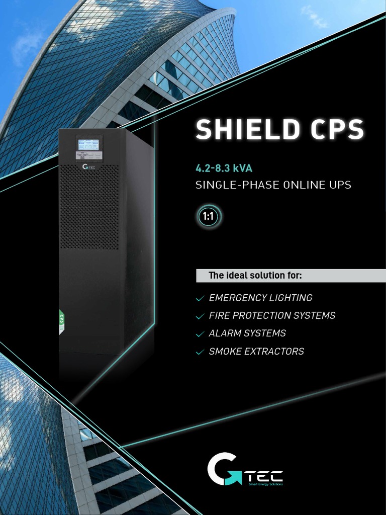 Shield CPS: Single-Phase Online Ups | PDF | Power (Physics ...