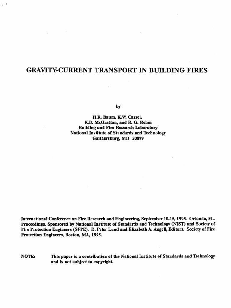 Gravity-Current Transport in Building Fires | PDF | Fluid Dynamics ...