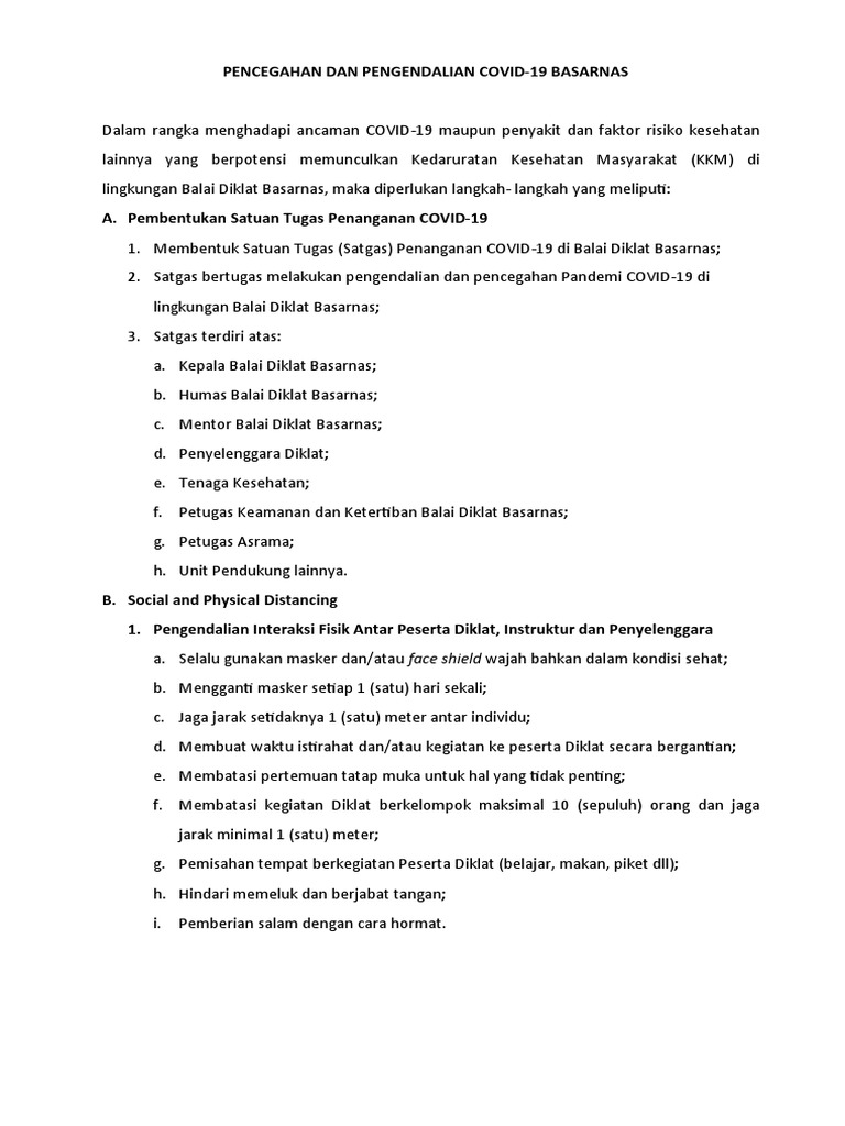 SOP TARUNA KEMBALI KE PPIC Rev 5 Print-Dikonversi | PDF | Kesehatan Holistik