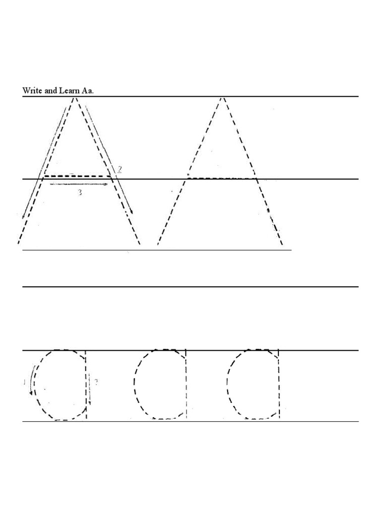 Alphabet Writing Exercises