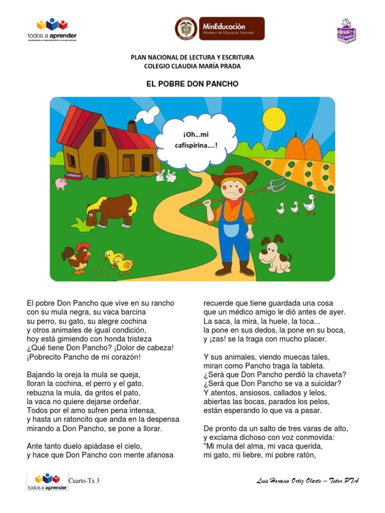 Cuarto-3-El Pobre Don Pancho PDF | PDF