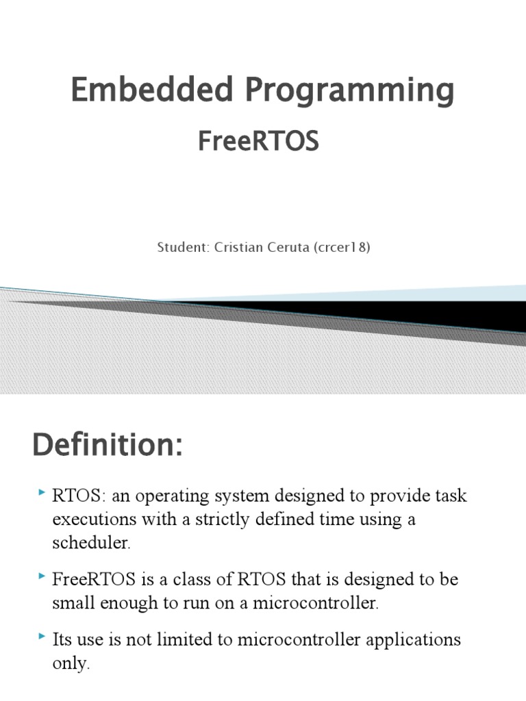 FreeRTOS | PDF | Scheduling (Computing) | Computer Architecture