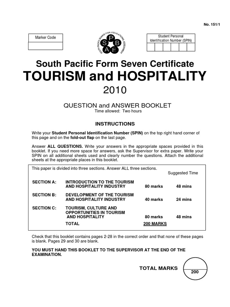 Tourism & Hosp - 10 PDF | PDF | Oceania | Tonga