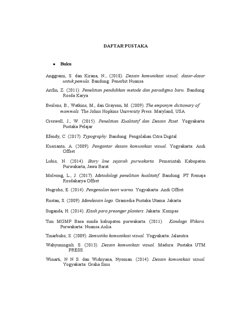Daftar Pustaka DKV | PDF
