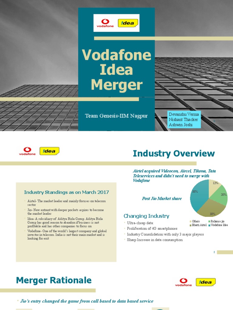 Idea Vodafone Merger Analysis | PDF | Mergers And Acquisitions | Companies