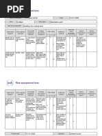 IOSH Risk Assessment Example 1 | PDF | Risk | Workplace