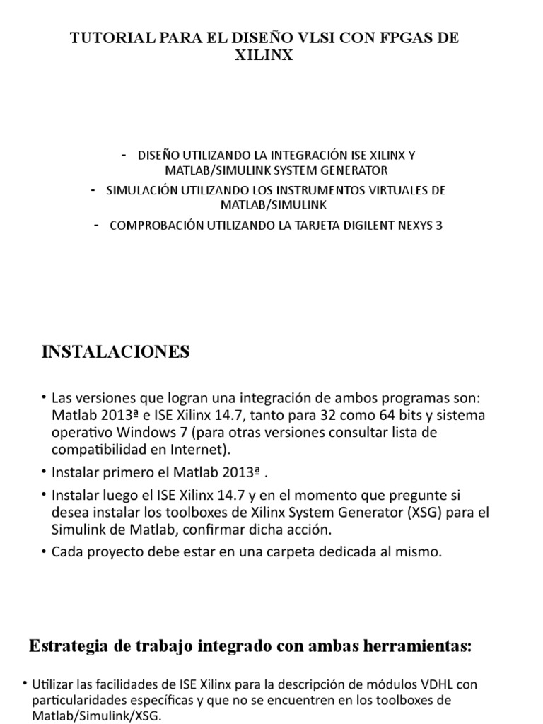 Tutorial Xilinx XSG Simulink | PDF | Vhdl | Matlab