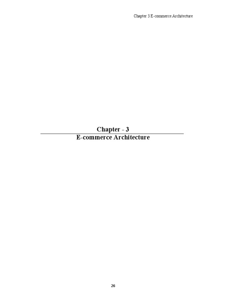 Chapter 3 E-Commerce Architecture | PDF | Client–Server Model | Databases