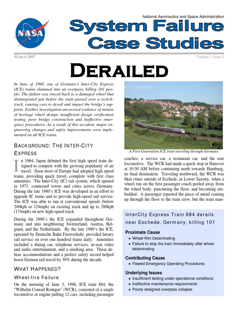 German High Speed Train Disaster Wheel Failure | PDF | High Speed Rail ...