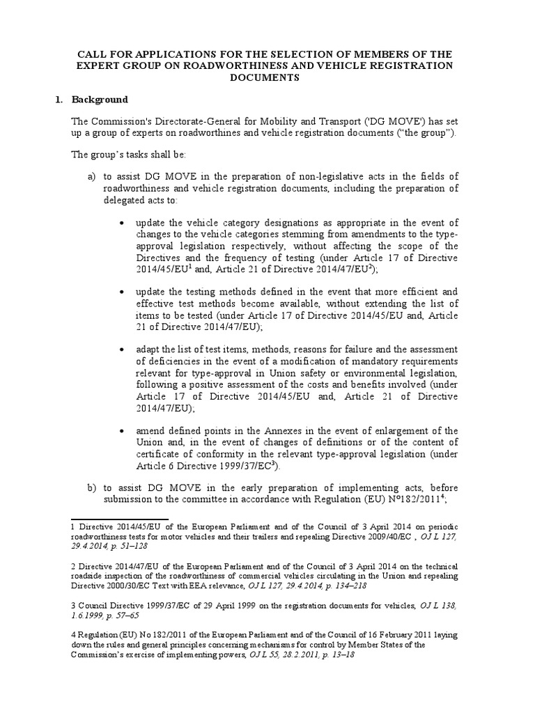 Call For Experts - Final | PDF | Small And Medium Sized Enterprises ...