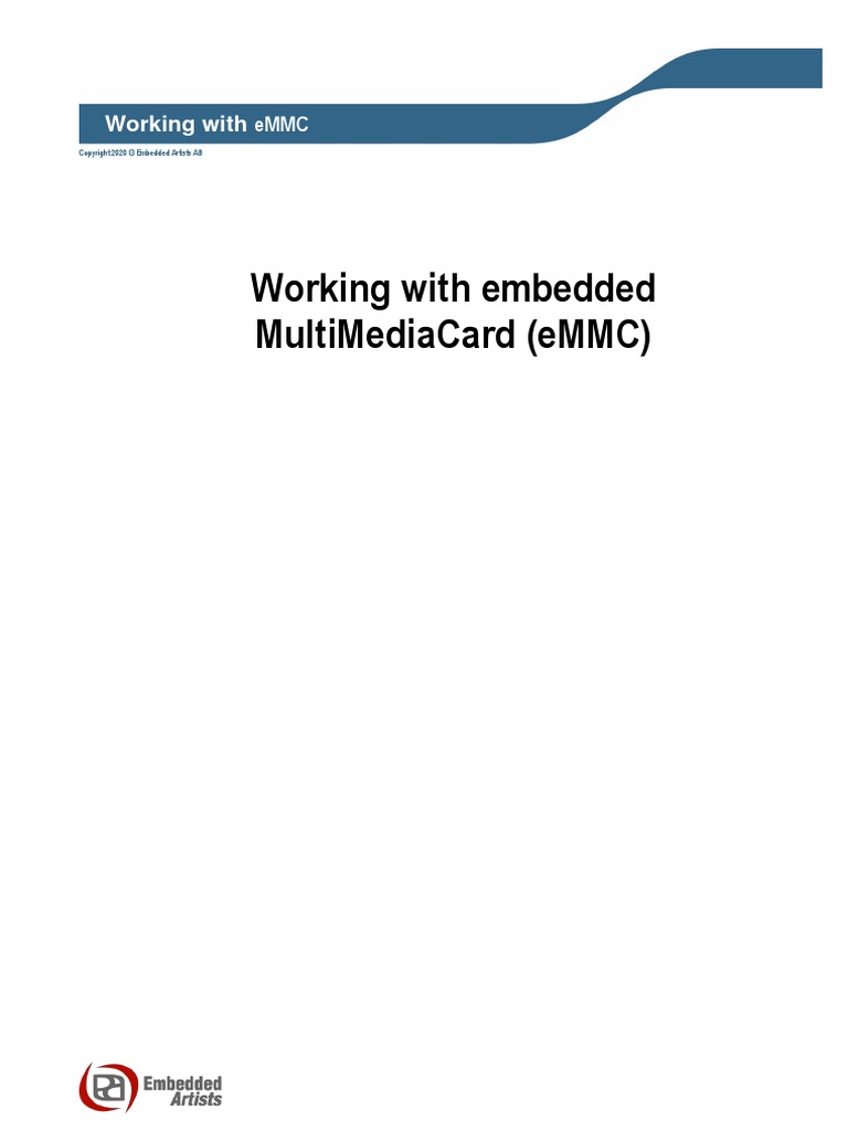 Working With Embedded Multimediacard (Emmc) | PDF | Booting | Flash Memory