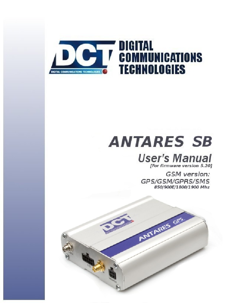 GPRS-GPS Antares - SB - GSM - User - Manual - 1 - 01 - (FW5.20) | PDF ...
