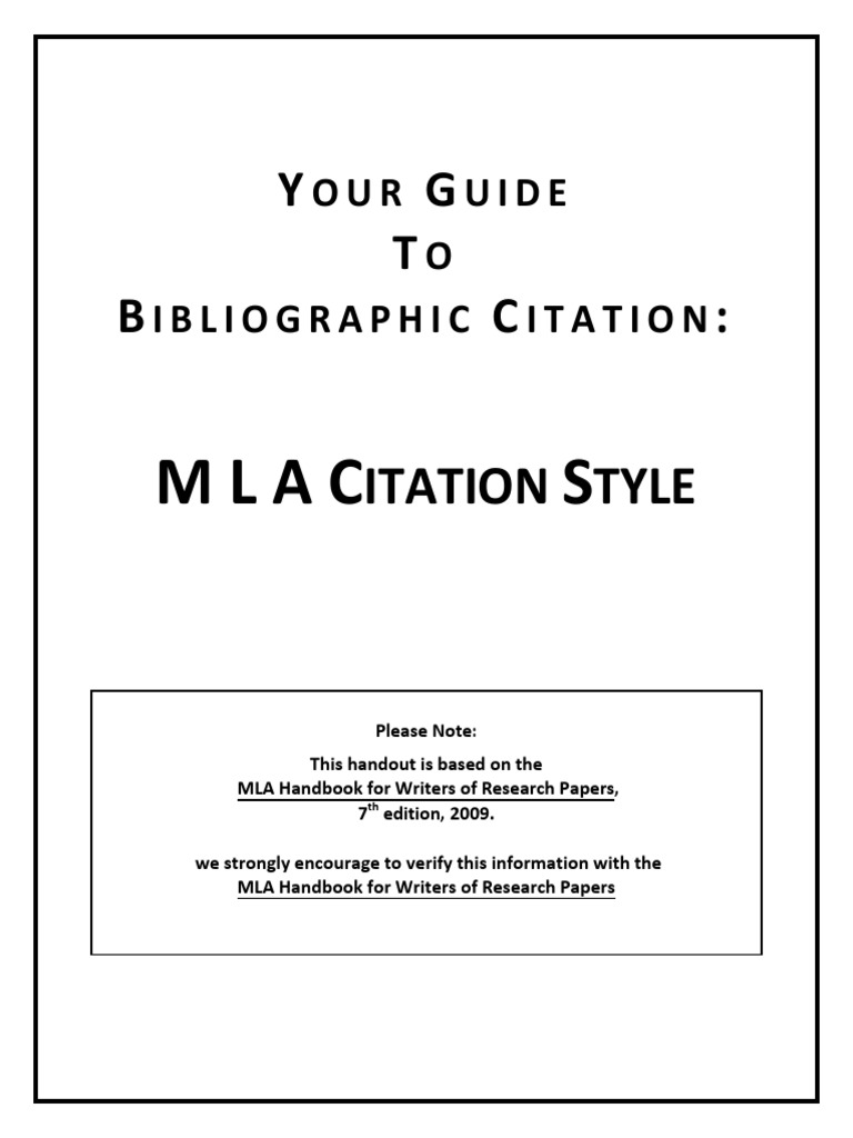 MLA7th Edition PDF | PDF | Citation | World Wide Web