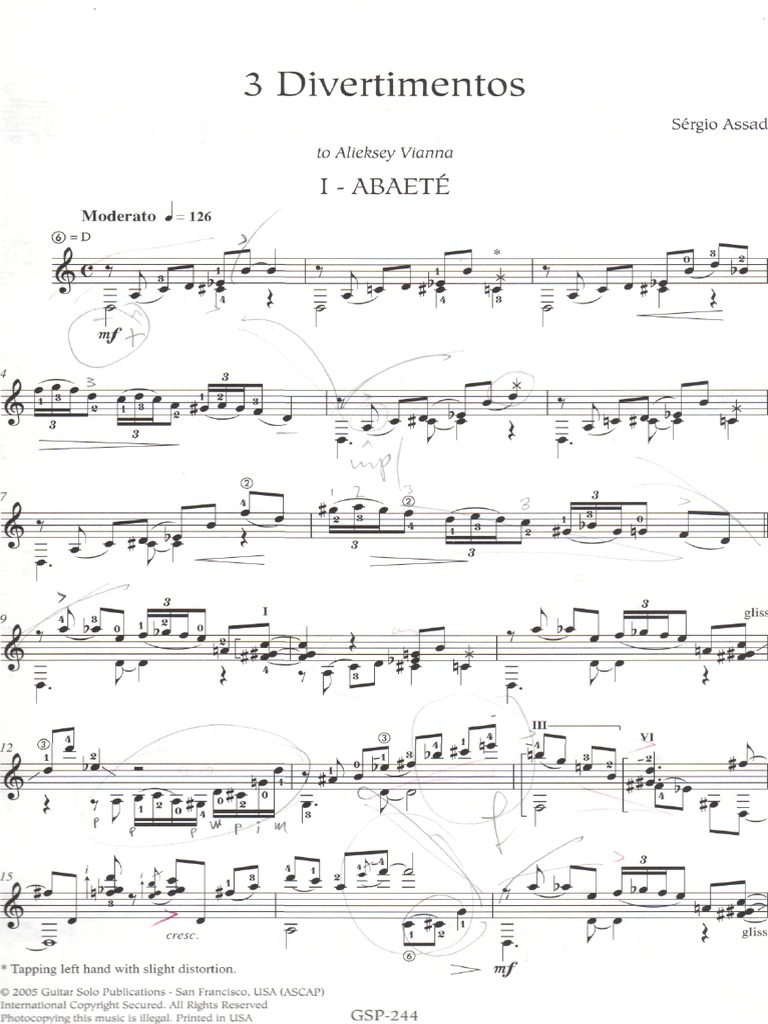 Vdocuments - MX - Sergio Assad 3 Divertimentos PDF | PDF | Poetics | Rhythm And Meter