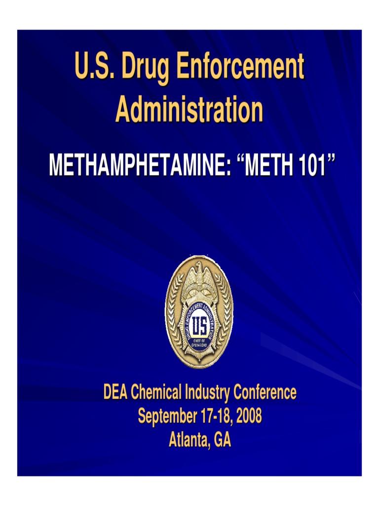 U.S. Drug Enforcement Administration | PDF | Methamphetamine | Chemicals