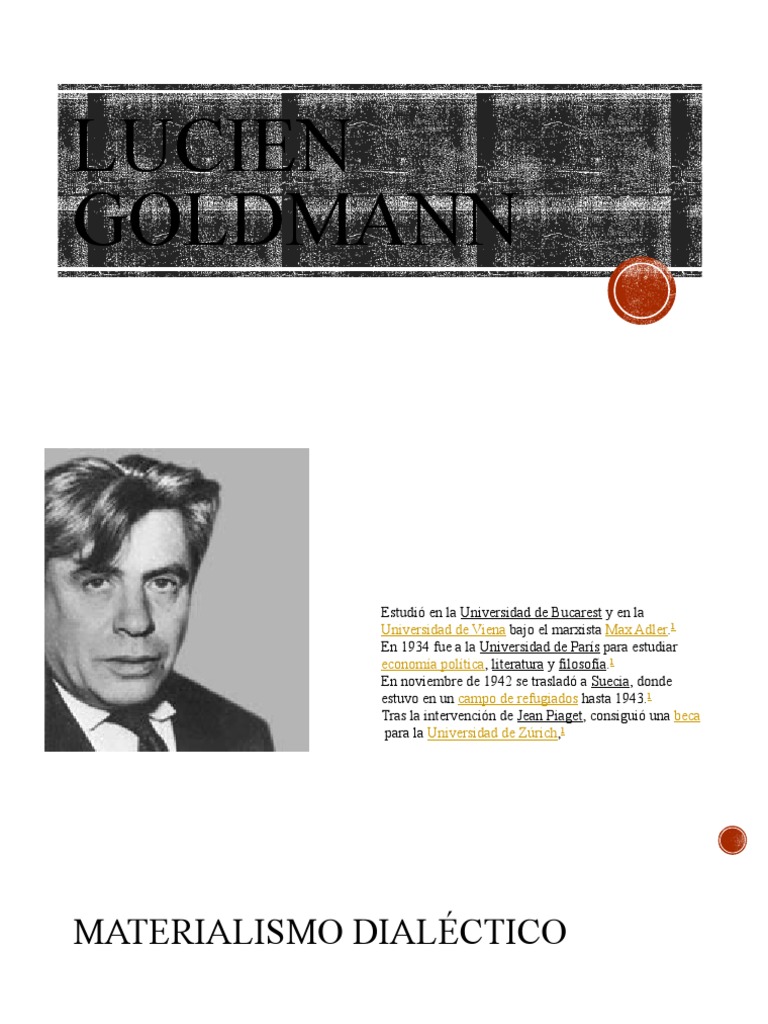 Lucien Goldmann | PDF