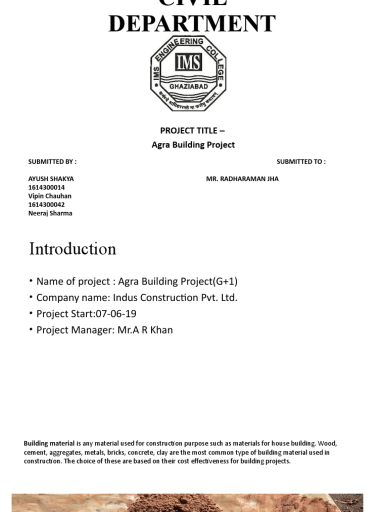 Project Title - Agra Building Project | PDF