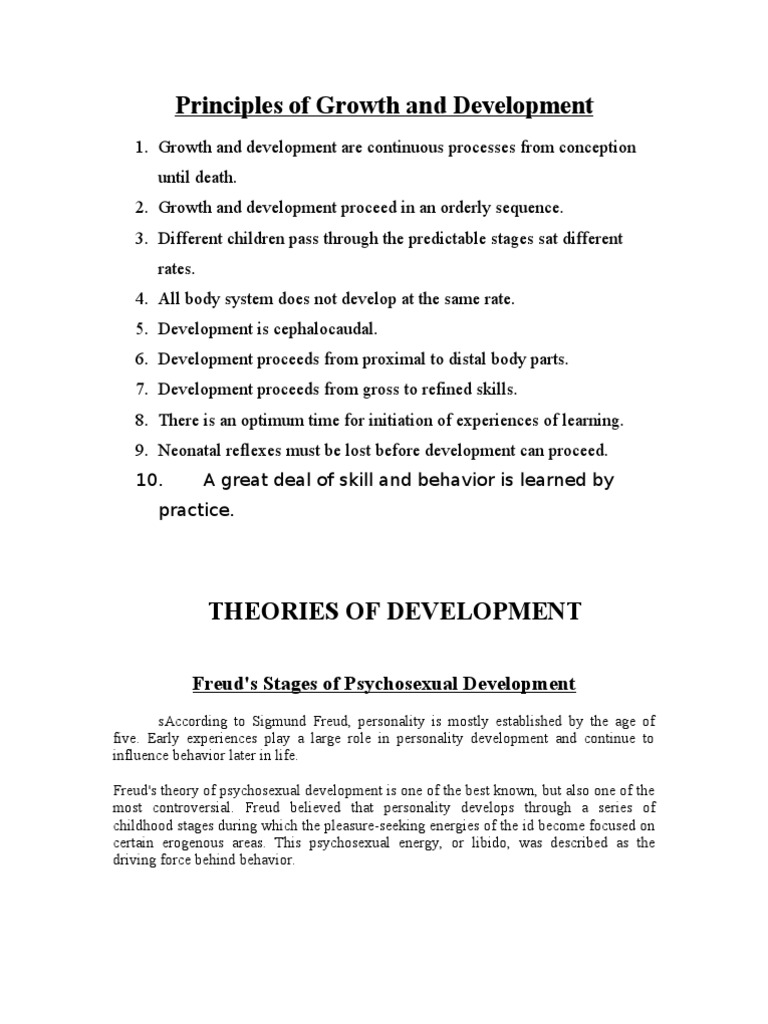 Principles of Growth and Development | PDF | Schema (Psychology) | Morality