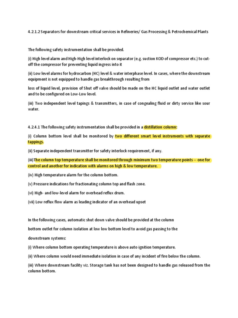 OISD 152 Appllicable | PDF