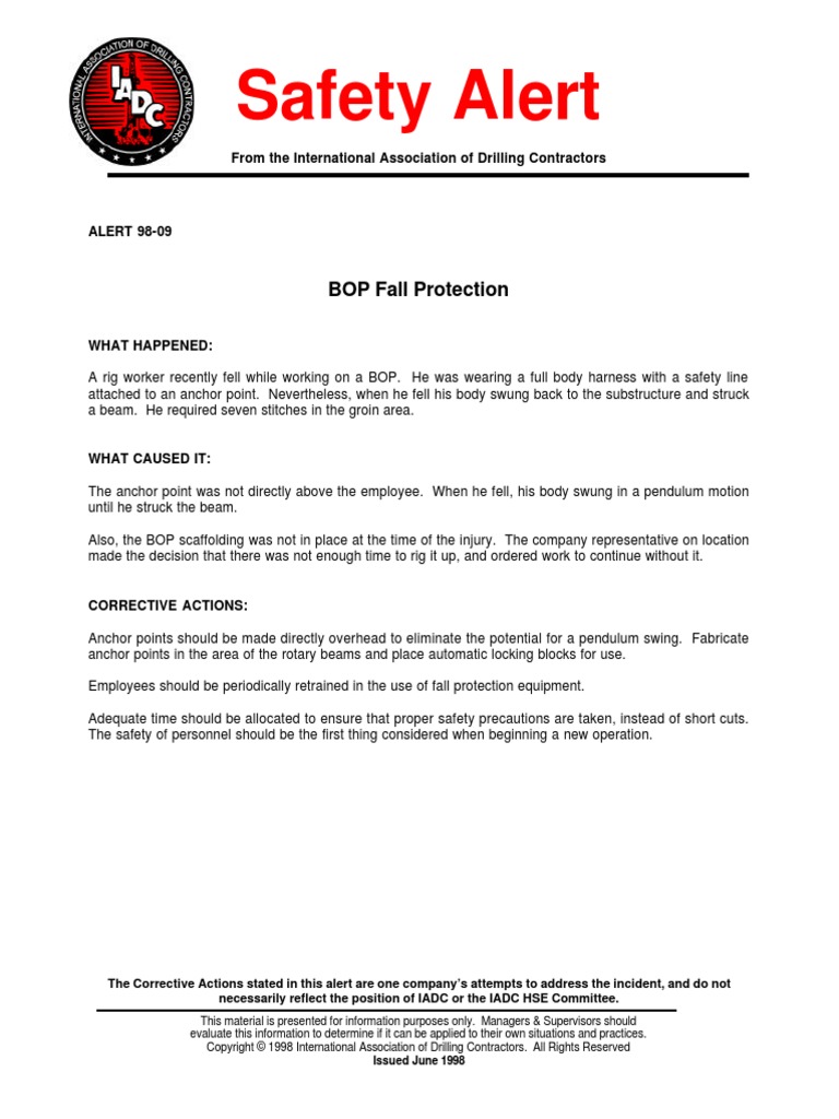 BOP Fall Protection | PDF